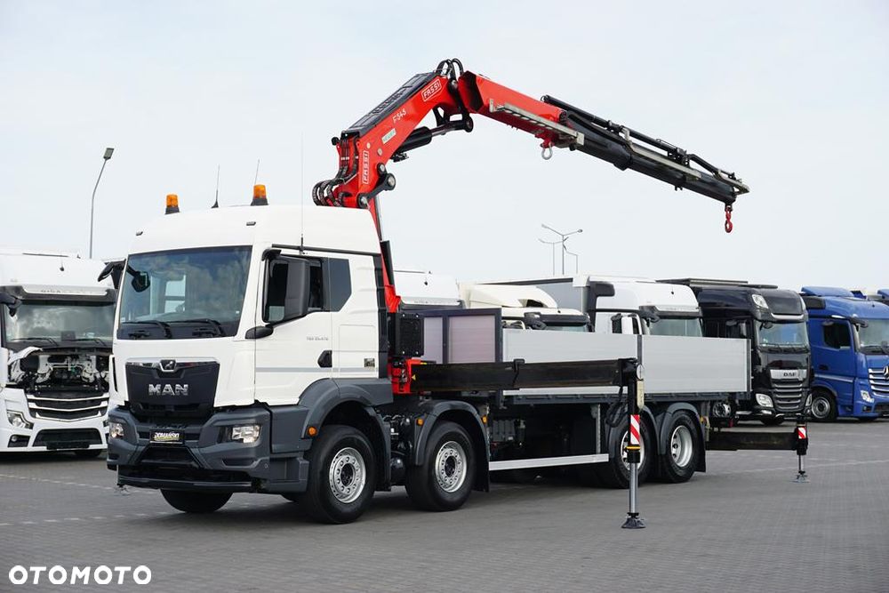 Używany MAN TGS / 35.470 / E 6 / SKRZYNIOWY + HDS / FASSI F 545 / ŁAD ...