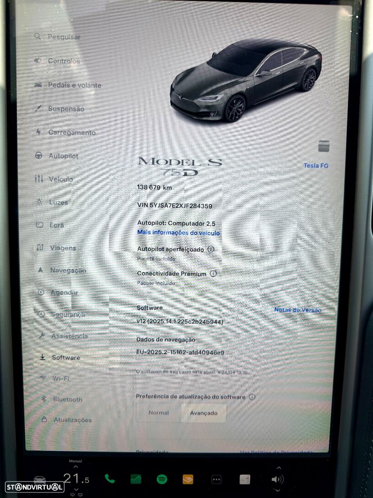 Usado Tesla Model S 2018 - 27 500 EUR, 139 000 km - Standvirtual.com