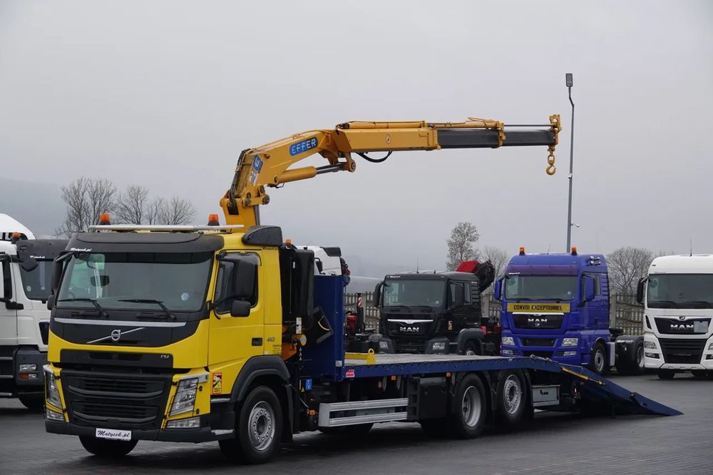 Utilizat Volvo FM 410 / 6x2 / REMORCARE + HDS EFFER 170 / RADIOCOMANDĂ ...