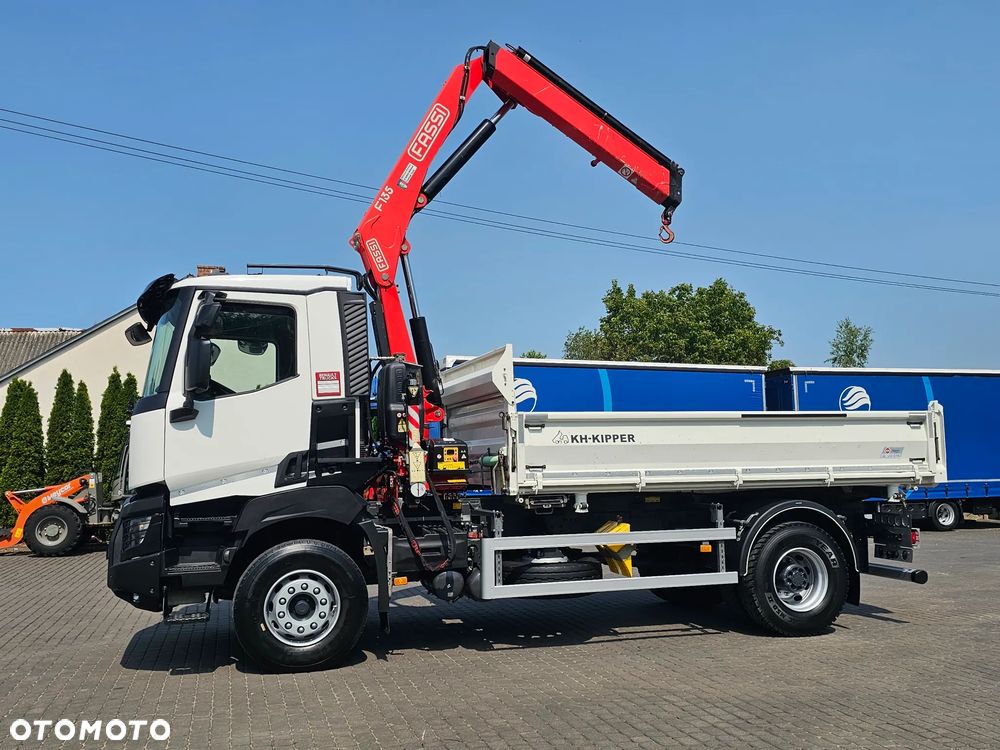 Używany Renault K380 WYWROTKA 4X2+ HDS FASSI F135 DMC 18ton, 2018 - 315 ...