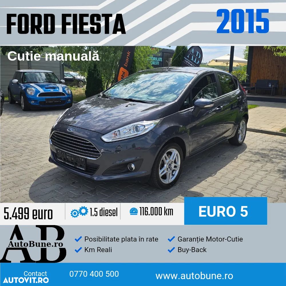 Utilizat Ford Fiesta 2015 - 5 499 EUR, 116 000 km - Autovit.ro
