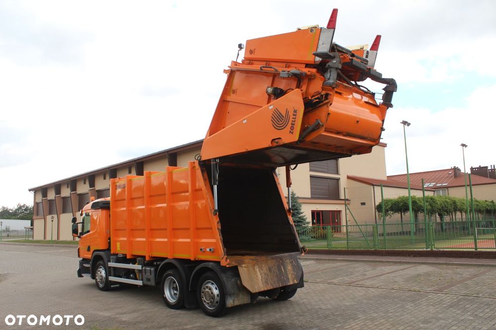 Używany Scania P280 6x2 ŚMIECIARKA ZOELLER MEDIUM XL-S EURO 6 Z NIEMIEC ...