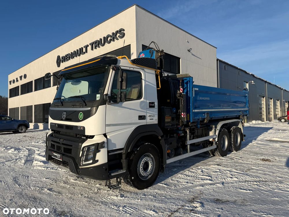 Używany Volvo FMX 450 6x4 HDS Hyva HB-210 KH-KIPPER 3-str Hydroburta ...