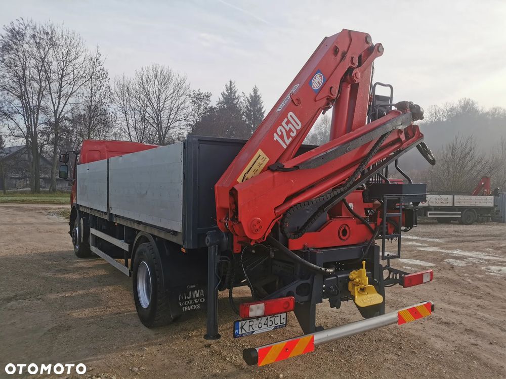 Używany Volvo FE 320 żuraw HDS HMF 1250K2 rotator 4 podpory koła 315 ...
