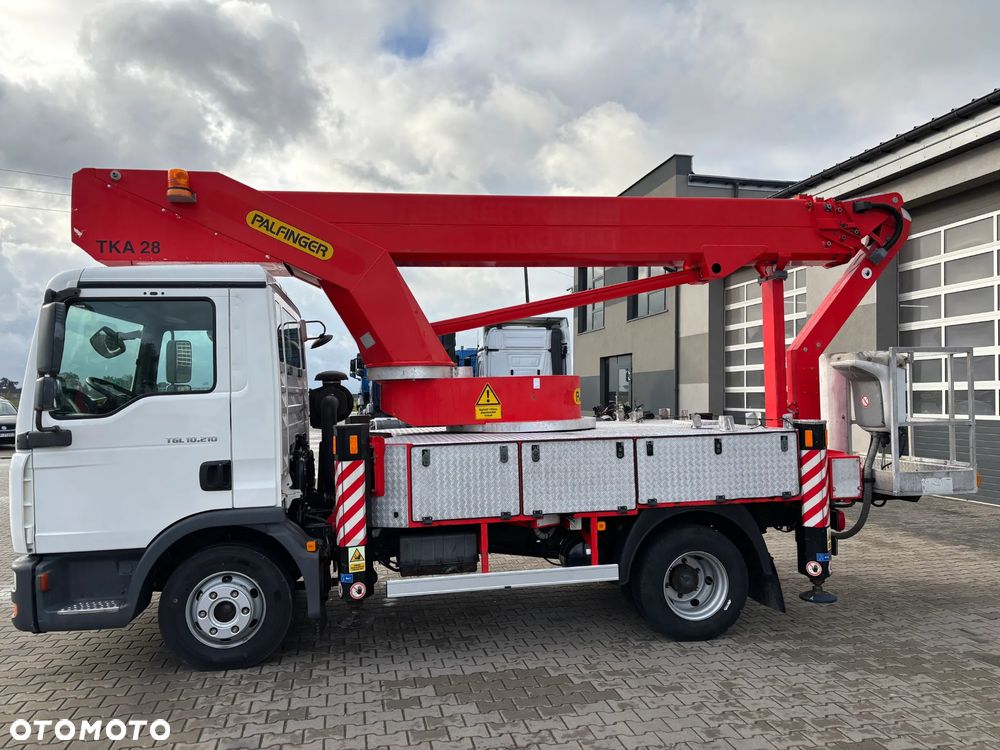 Używany MAN TGL podnośnik koszowy PALFINGER BISON TKA 28 KS (Ruthmann ...