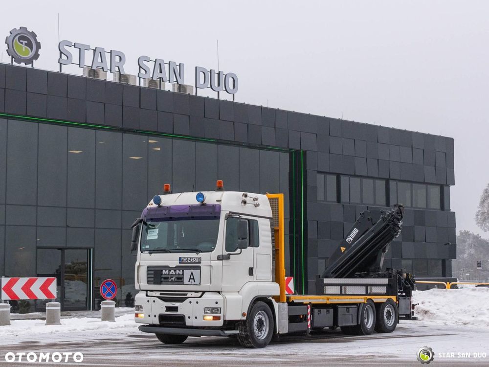 Używany MAN TGA 26.460 6x4 HIAB 477 EP-5 HIPRO HDS Żuraw 2007 - 280 440 ...