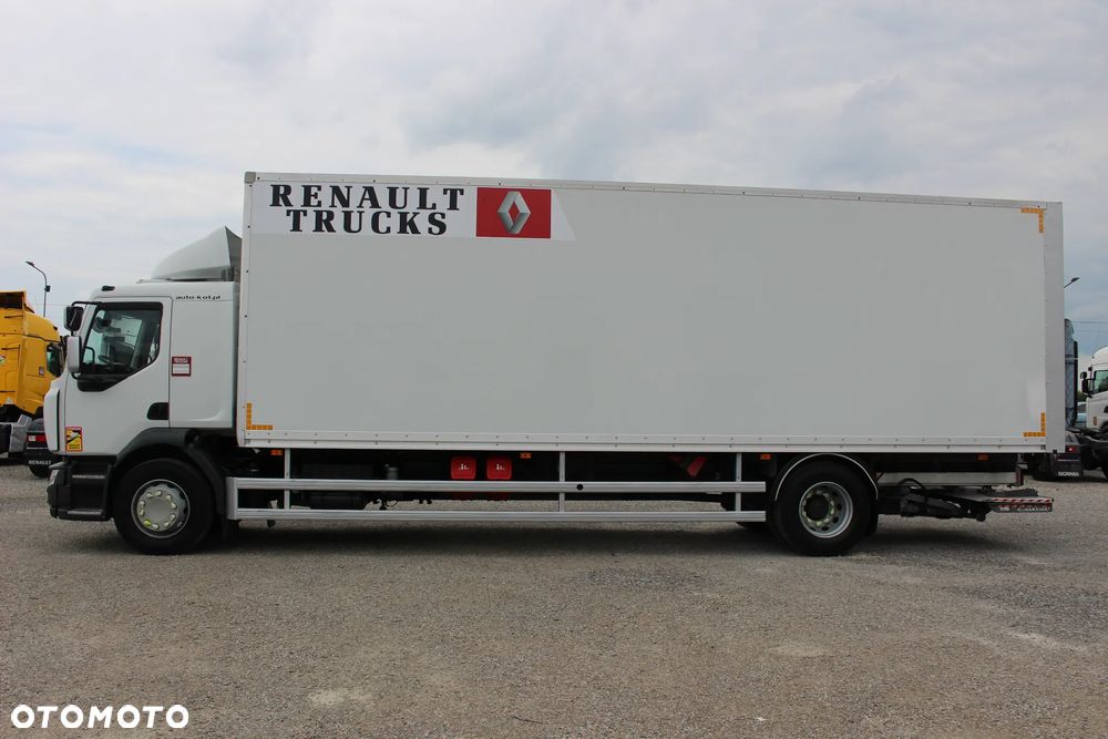 Używany Renault D19 *280KM*/ KONTENER + WINDA /21 PALET / KLIMA / OPONY 80%/SERWIS FR/ SUPER ...