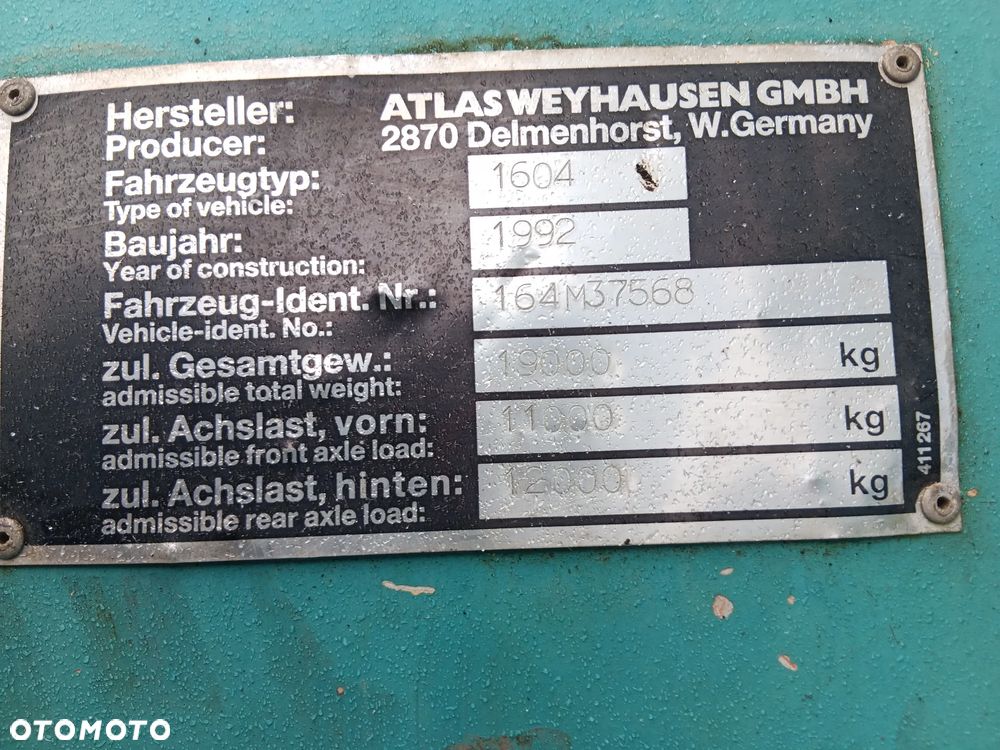 Używany Atlas 1604 1992 - 52 000 PLN - Otomoto.pl