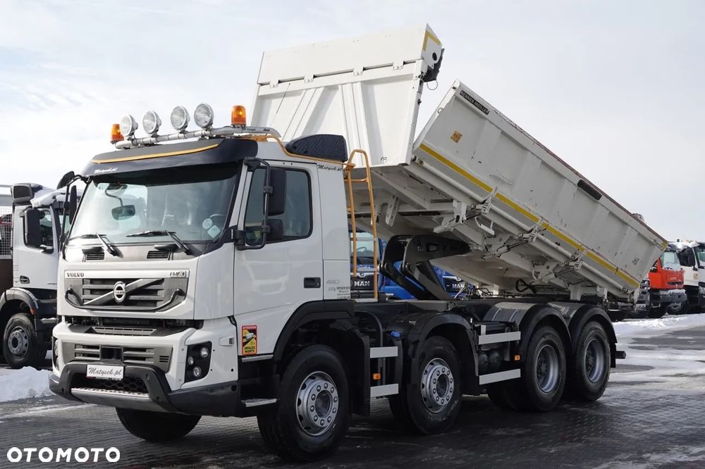 Używany Volvo FMX 460 / 8x4 / WYWROTKA / HYDROBURTA / BORDMATIC ...