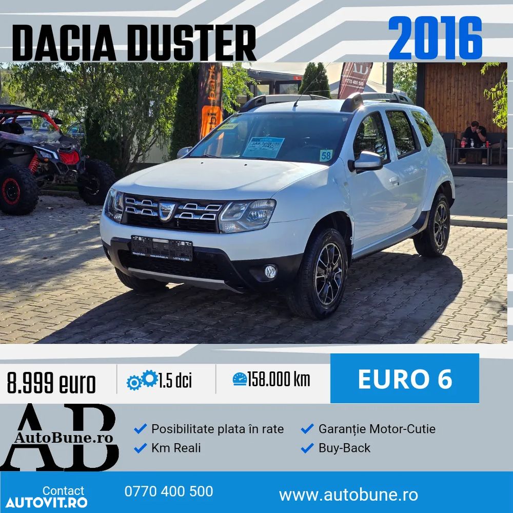 Utilizat Dacia Duster 2016 - 8 999 EUR, 158 000 km - Autovit.ro