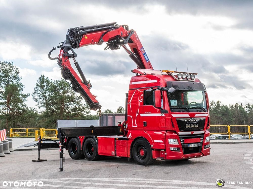 Używany MAN MAN TGX 28.500 6x2 HMF 5020K-RC HDS Fly Jib Żuraw Siodło ...