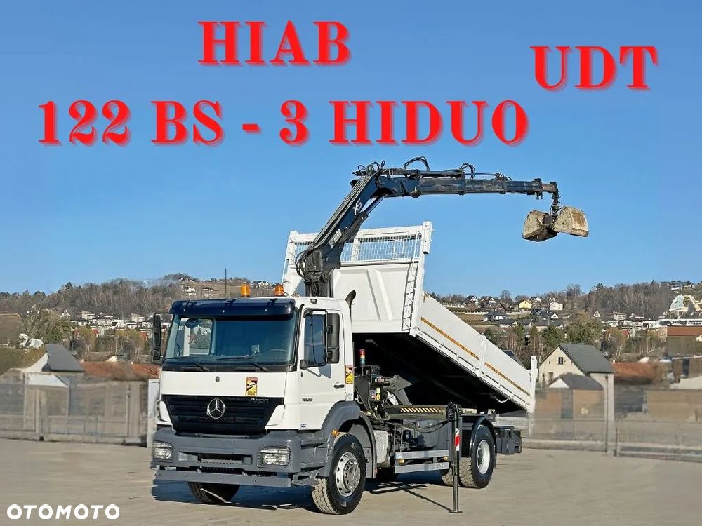 Używany Mercedes-Benz AXOR 1828 * HIAB 122 BS - 3 HIDUO + PILOT * STAN ...