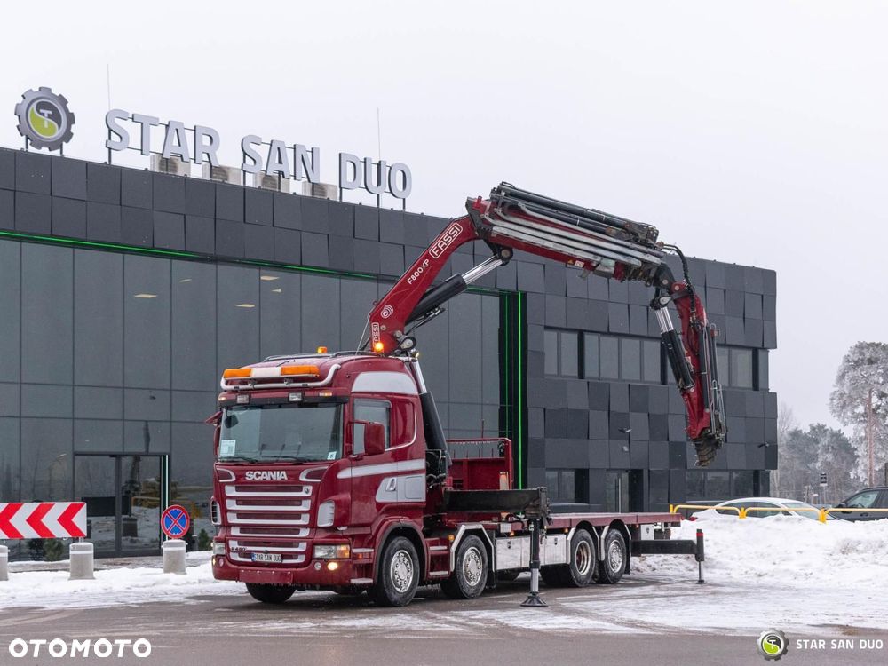 Używany Scania R480 8x2 FASSI F800 BXP.26 HDS Żuraw Fly Jib 2008 - 661 ...