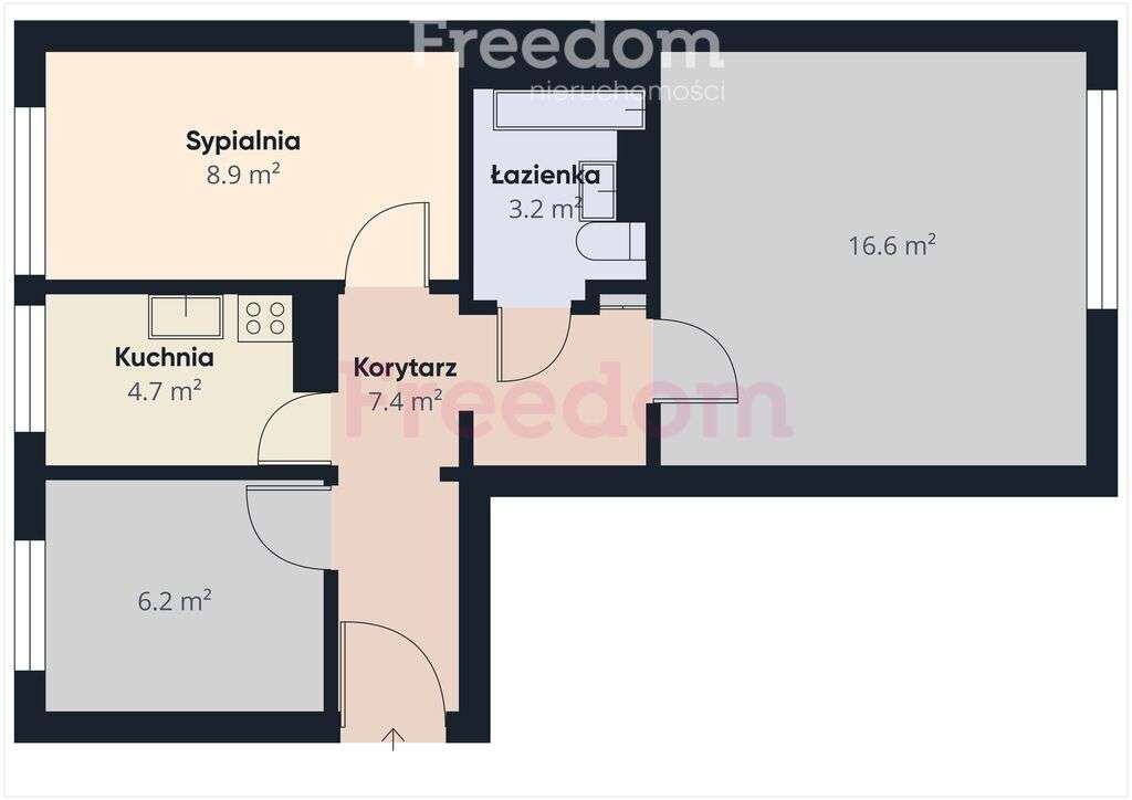 3 pokoje, mieszkanie na sprzedaż - Kraków, Prądnik Biały - 67279382 ...