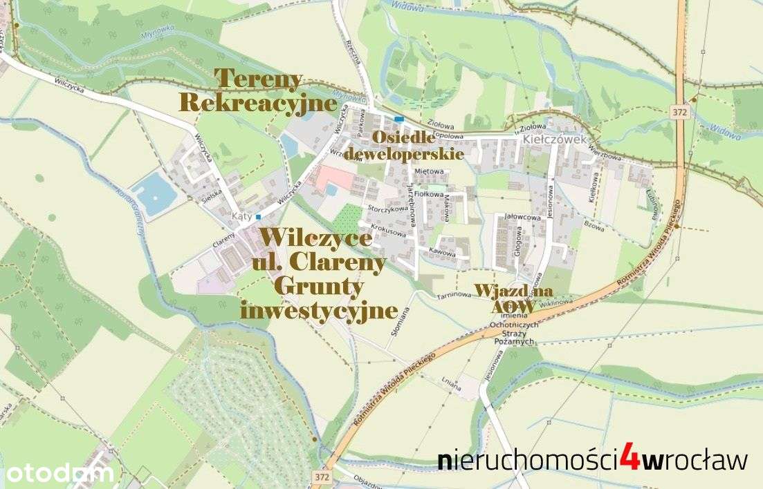 818 m², działka na sprzedaż - Wilczyce, wrocławski, dolnośląskie ...