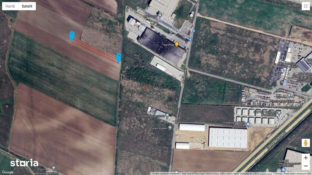 2 500 m², teren de vanzare - Ilfov (judet), Strada Rudeni - 8507616 ...