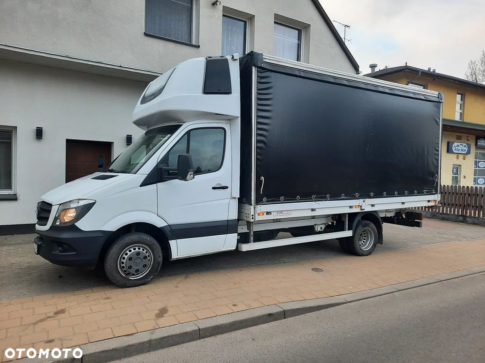 Używane Mercedes-Benz Sprinter 519 plandeka skrzynia ładunkowa bliźniak ...