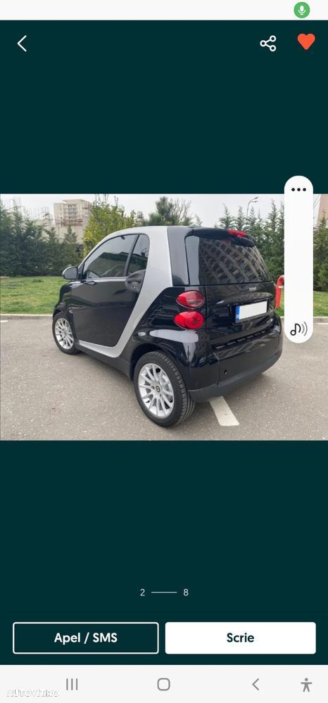 Second hand Smart Fortwo - 3 500 EUR, 126 000 km - Autovit