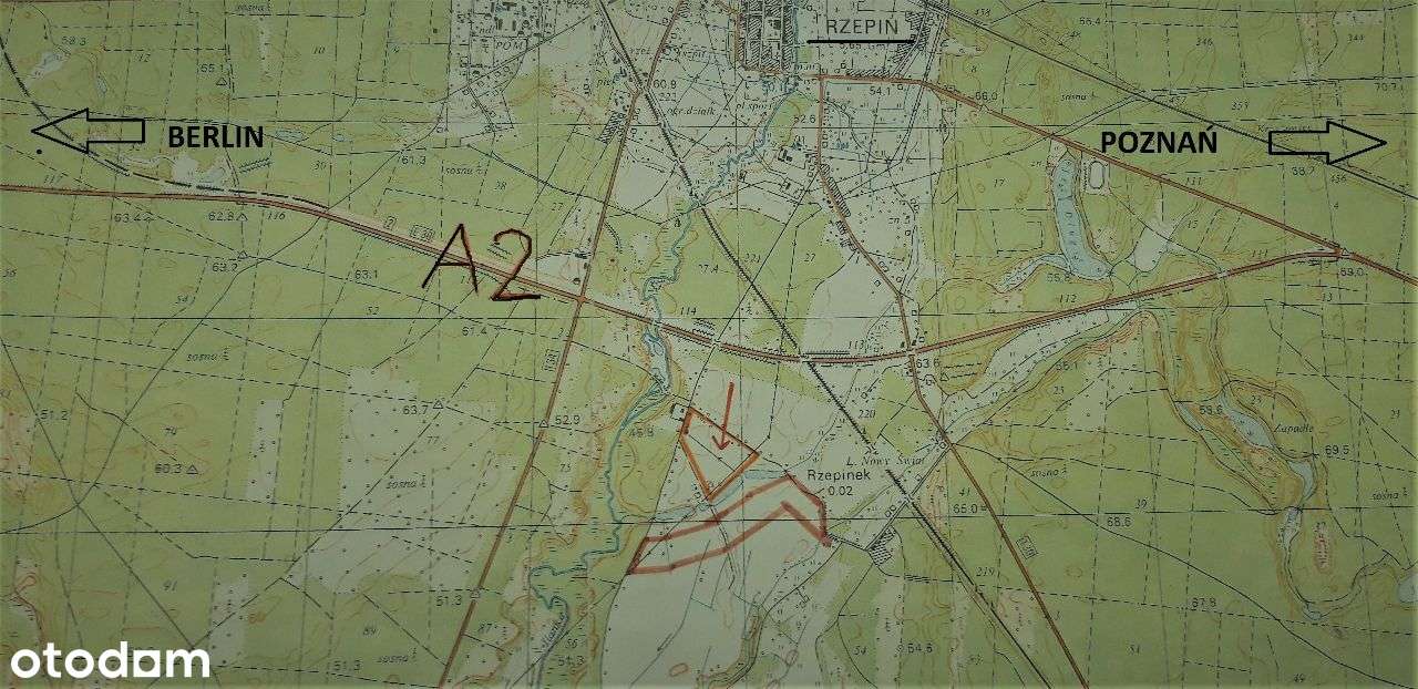 900 m², działka na sprzedaż - Rzepin, słubicki, lubuskie - 11926077 ...