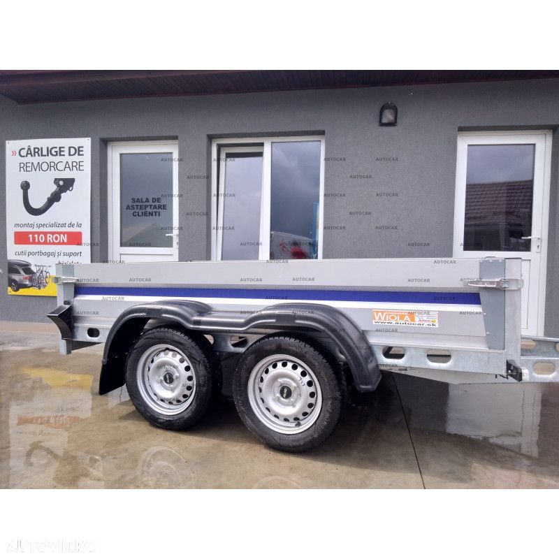 Nou Wiola Remorca auto tandem super intarita 750 de kg 2 axe Wiola ...