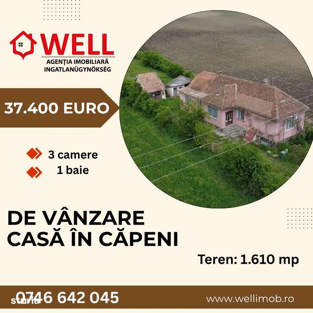 3 camere, casa de vanzare - Covasna (judet), Capeni - 9008673 • www ...