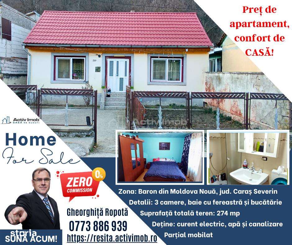 3 camere, casa de vanzare - Caras-Severin (judet), Strada 1 Decembrie ...