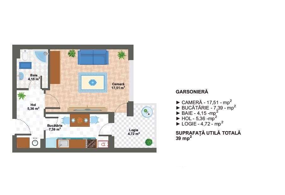 1 Cameră, apartament de vanzare - Bucuresti (judet), Aparatorii Patriei ...