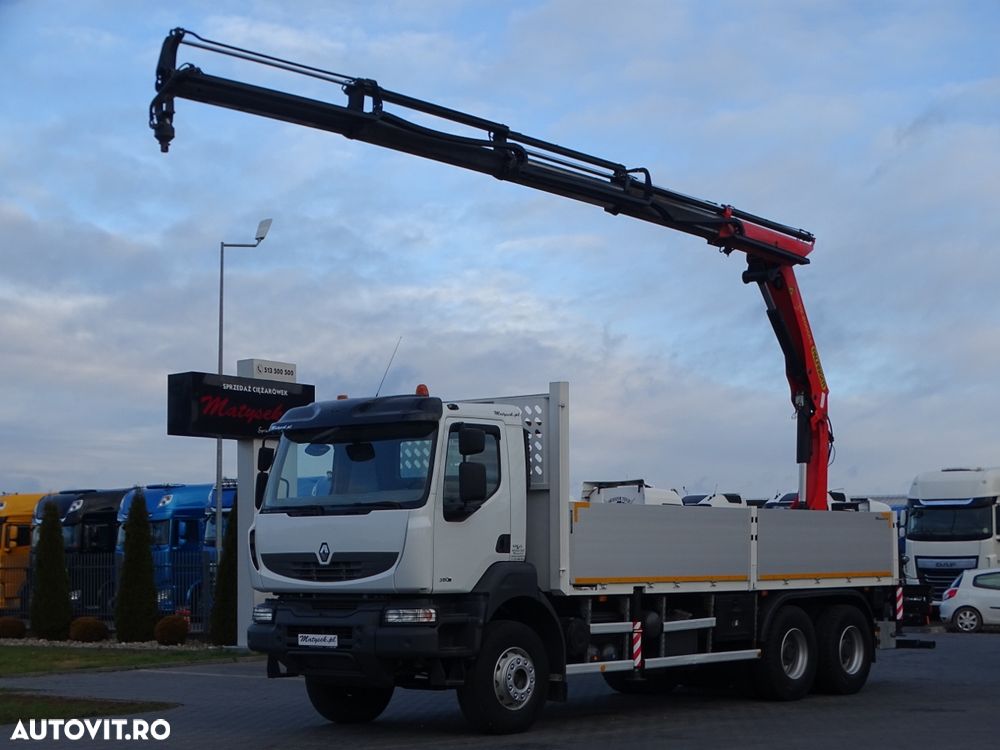 Second hand Renault KERAX 380 DXI / 6X4 / BOX - 6,8 M + MACARA ...
