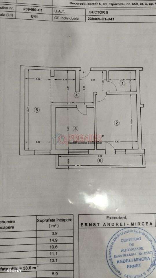 3 camere, apartament de vanzare - Bucuresti (judet), Strada Tiparnitei ...