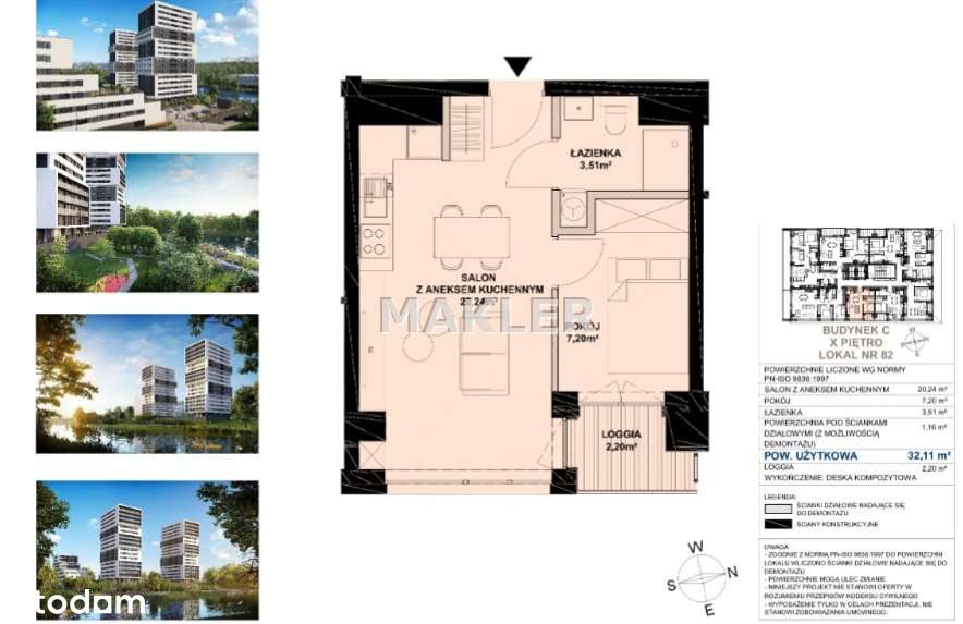 2 pokoje, mieszkanie na sprzedaż - Bydgoszcz, Bartodzieje - 67563794 ...