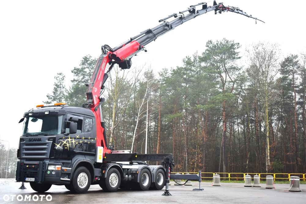 Używane Scania R480 8x4 Fassi F800 Fly Jib HDS Żuraw Wciągarka Crane ...