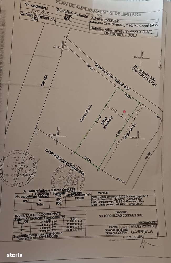 800 m², teren de vanzare - Dolj (judet), Ghercesti - 9411193 • www ...