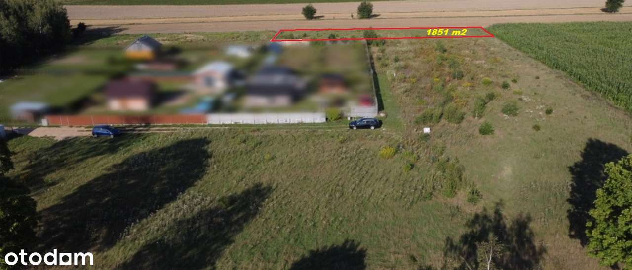 1 851 m², działka na sprzedaż - Popielżyn-Zawady, płoński, mazowieckie ...