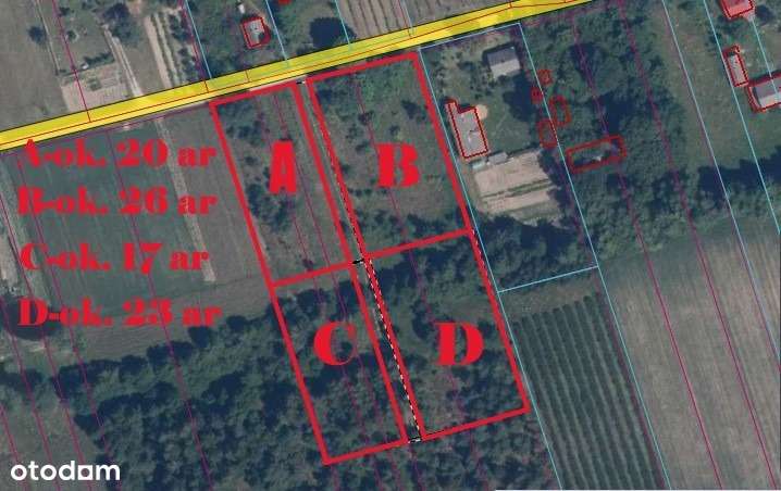 2 000 m², działka na sprzedaż - Gołąb, lubartowski, lubelskie ...