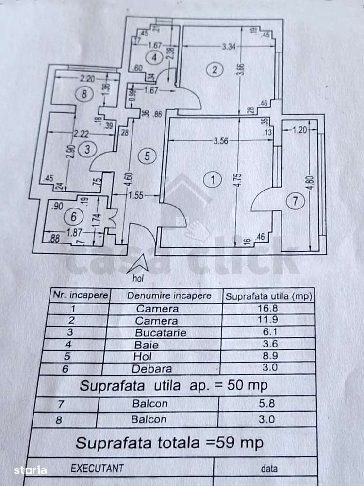 2 camere, apartament de vanzare - Galati (judet), Micro 19 - 9740502 ...