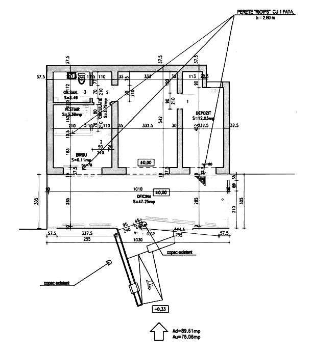 76,06 m², spatiu comercial de vanzare - Iasi (judet), Bulevardul ...