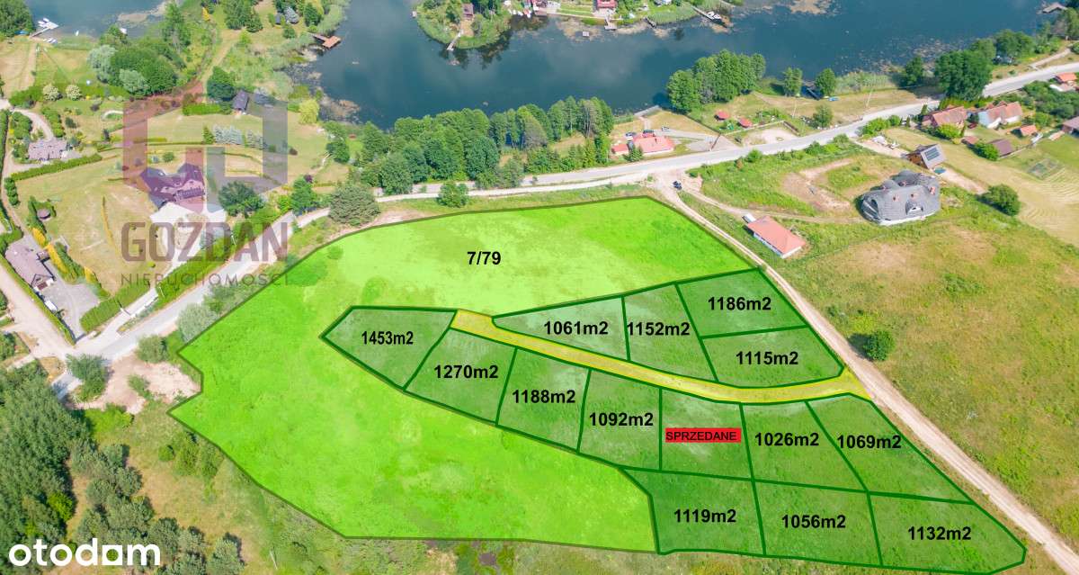 1 000 m², działka na sprzedaż - Majdy, olsztyński, warmińsko-mazurskie ...