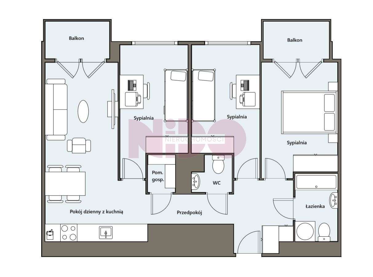 4 pokoje, mieszkanie na sprzedaż - Wrocław, Stare Miasto - 67561324 ...
