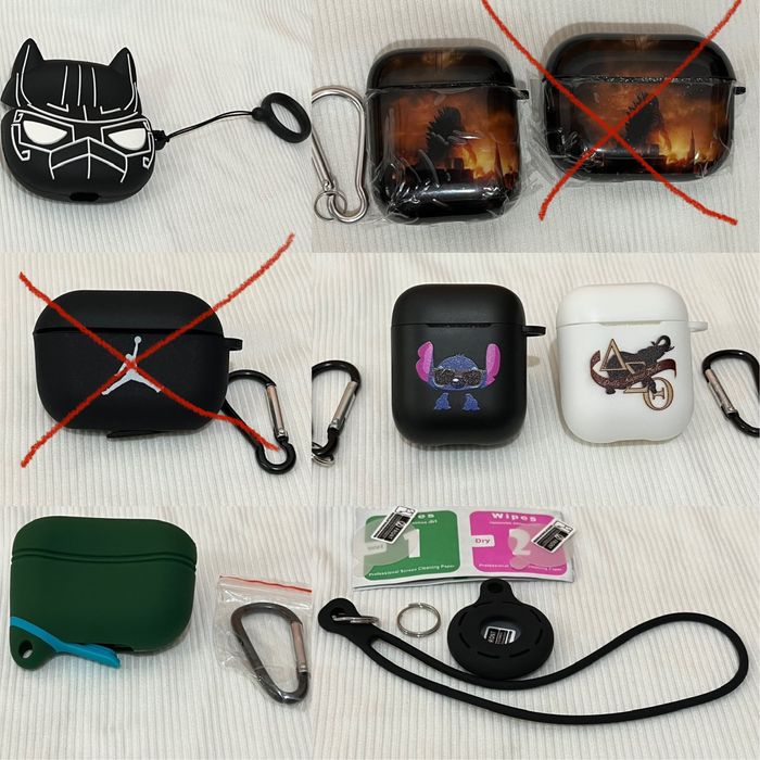 Силіконовий чехол для AirTag/Чохол для навушників Airpods1,2/Pro/2Pro ...