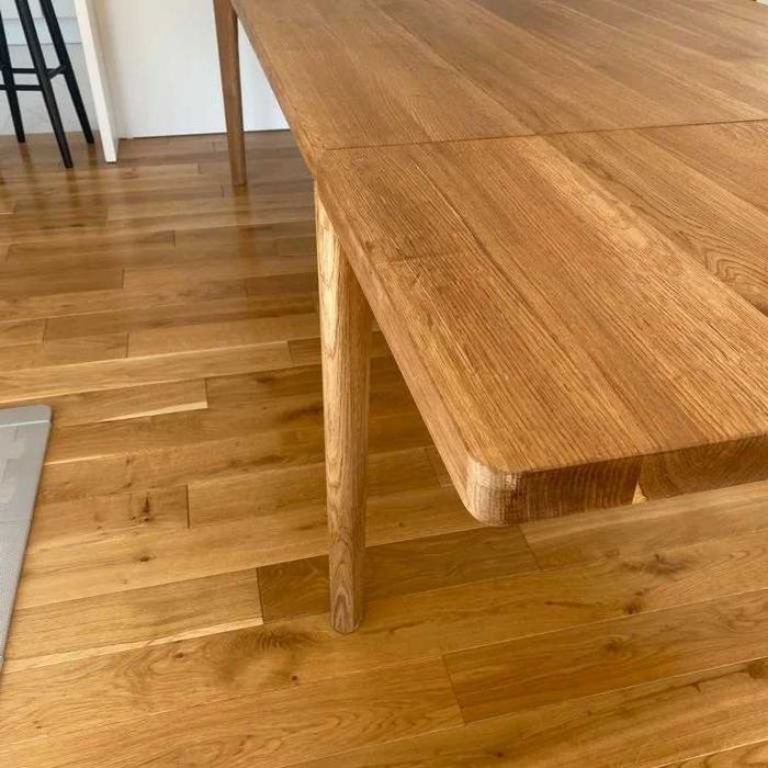 Stół dębowy 160x90 cm, nowoczesny, rustykalny, loft, rozkładany Warszawa Bemowo • OLX.pl