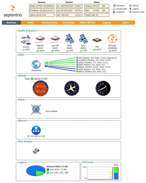 Septentrio AsteRx-m3 Pro RTK GNSS+Антенна+переходникUSB\UART навігації ...
