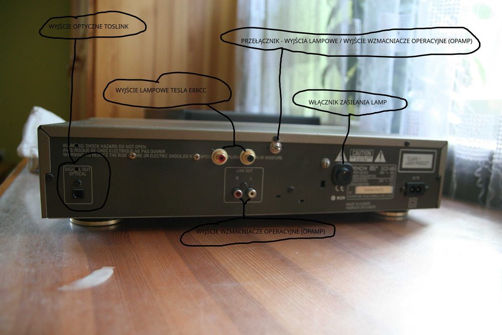 Denon DCD 685 Laser Sony KSS213C DAC 2x PCM1702 Lampowy 2x TESLA E88CC ...