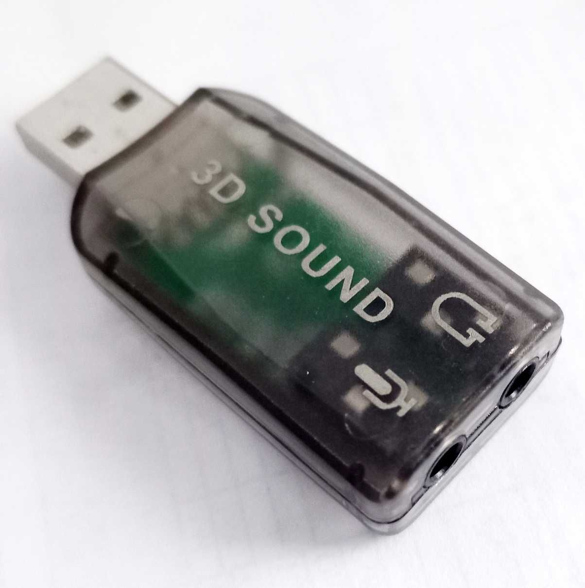 Зовнішня USB звукова аудіо карта USB внешняя USD звуковая карта юсб: 55 ...