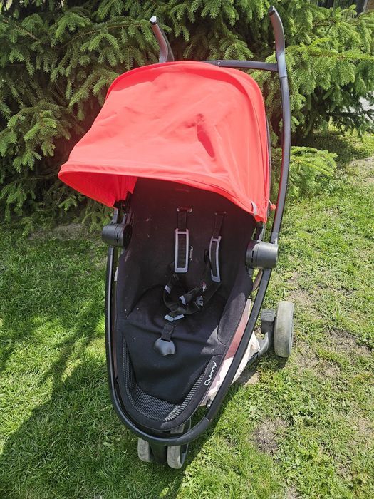 Quinny Zapp Flex różowy szary czarny dodatkowe siedzisko lekki mały ...