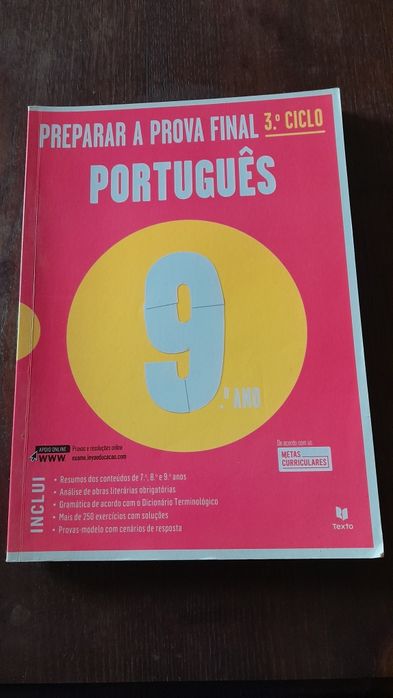 Preparar a prova final 3.°ciclo Português 9.° ano União de Freguesias da cidade de Santarém • OLX.pt