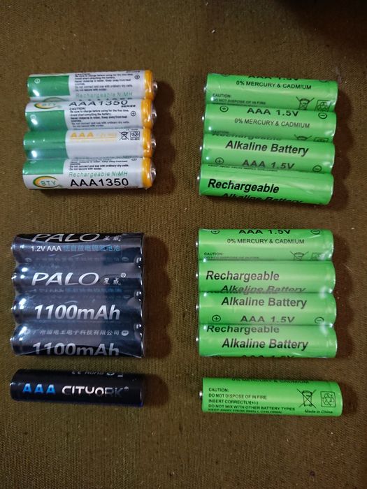 Продам акамуляторы 14500, 18650, 21700, АА, ААА и пр. атарейки: 150 грн ...