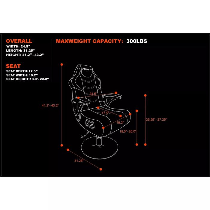 Ігрове крісло X Rocker Nemesis RGB Pedestal - чорний: 10 000 грн ...