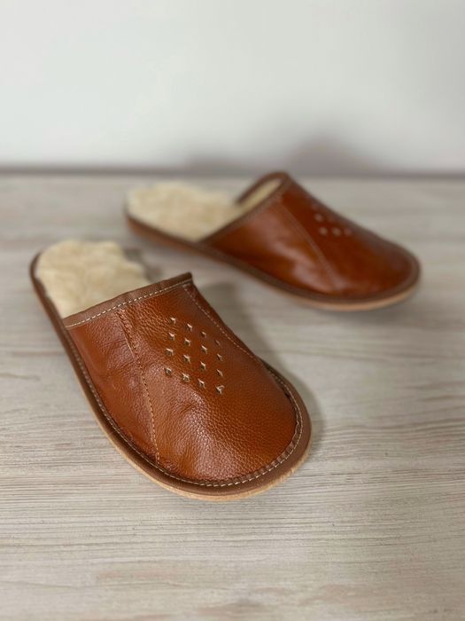 Чоловічі домашні тапочки з натуральної шкіри 170 грн Домашні капці Івано Франківськ на Olx