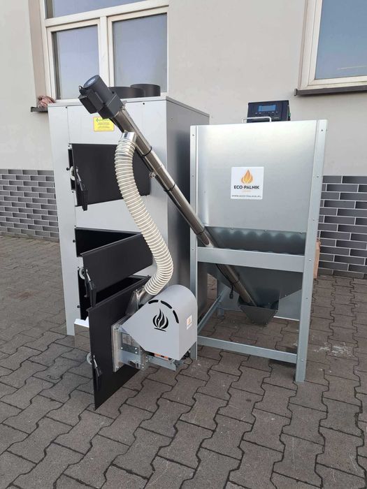 Nagrzewnica na pellet moc 25 kW palnik Uni Max automat zapalarka ...