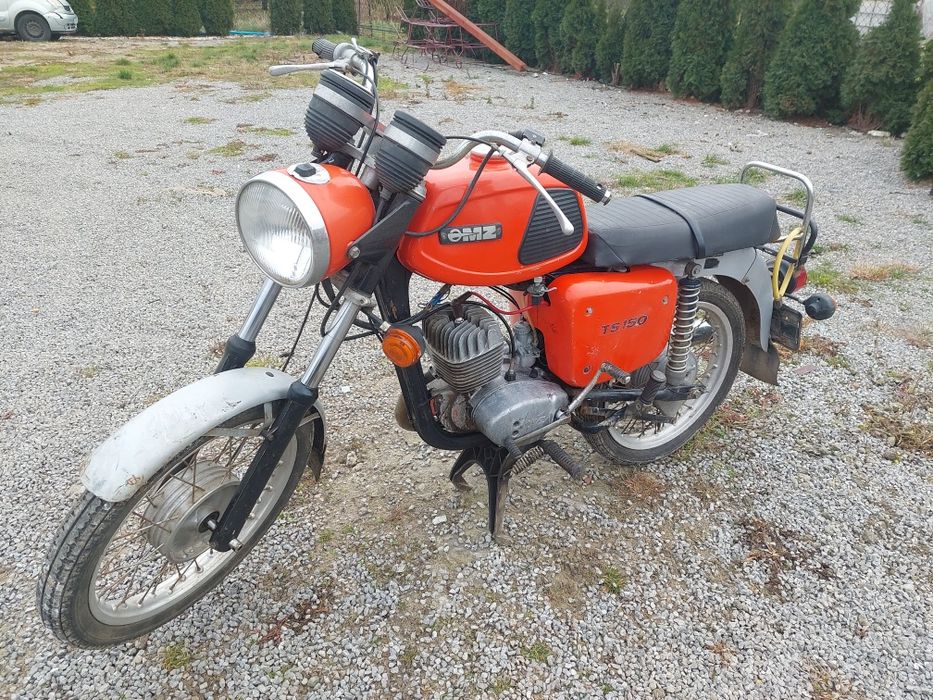 100%oryginal ddr ifa mz ts 150 rama silnik kola kierownica kpl 1984r Sandomierz • OLX.pl